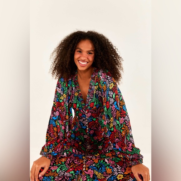 FARM Rio | Dresses | Nwt Farm Rio Tropical Garden Lenzing Ecovero ...